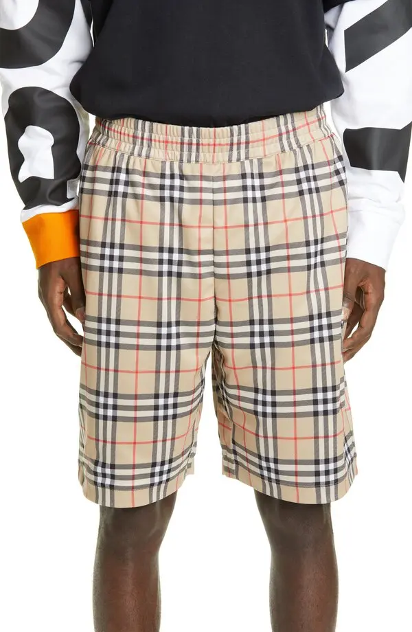 Burberry Debson Check Tech Shorts