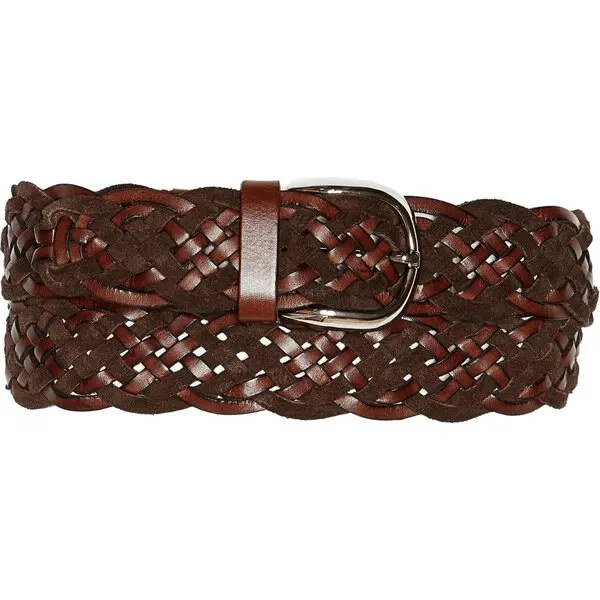 Brunello Cucinelli Braided Belt - Dark Brown