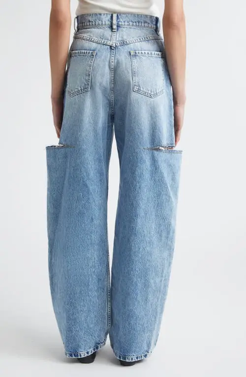 MAISON MARGIELA Ripped Straight Leg Jeans - Denim