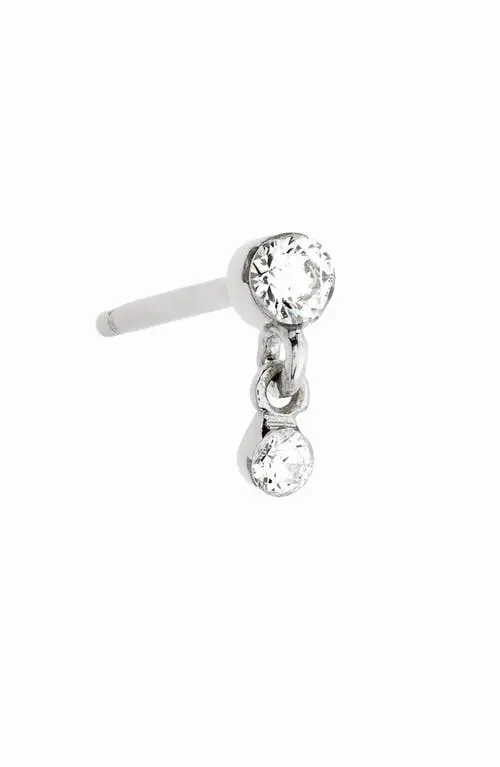 MARIA TASH Single Diamond Dangle Stud Earring