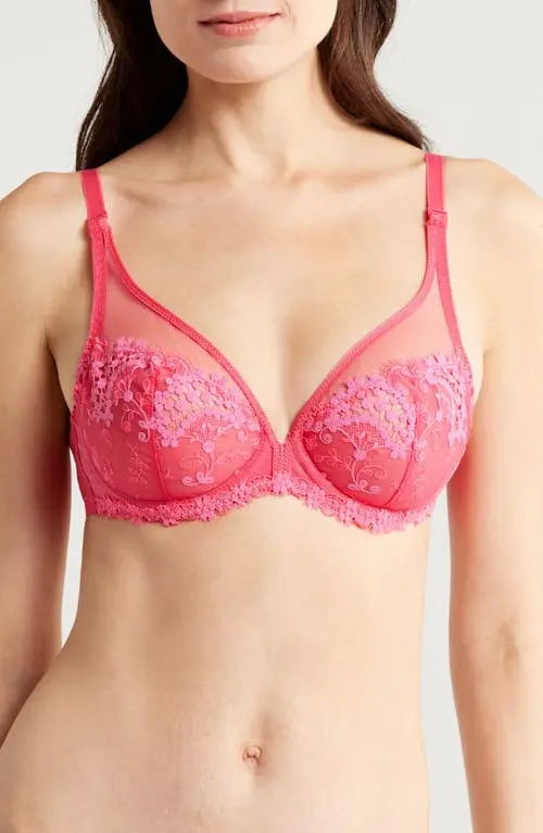 Simone Perele Wish Underwire Plunge Bra - Fabulous Pink