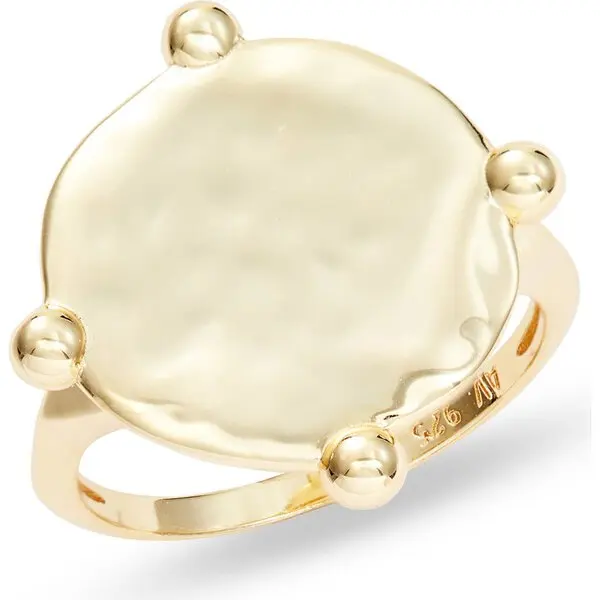 Argento Vivo Compass Ring - Gold