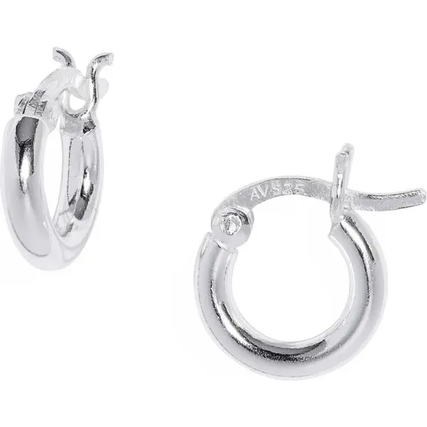 Argento Vivo Hoop Earrings - Silver