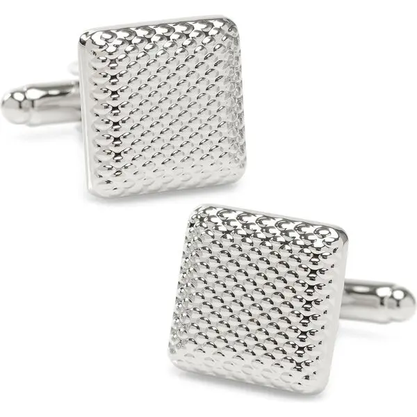 CUFFLINKS, INC. Beaded Square - Silver