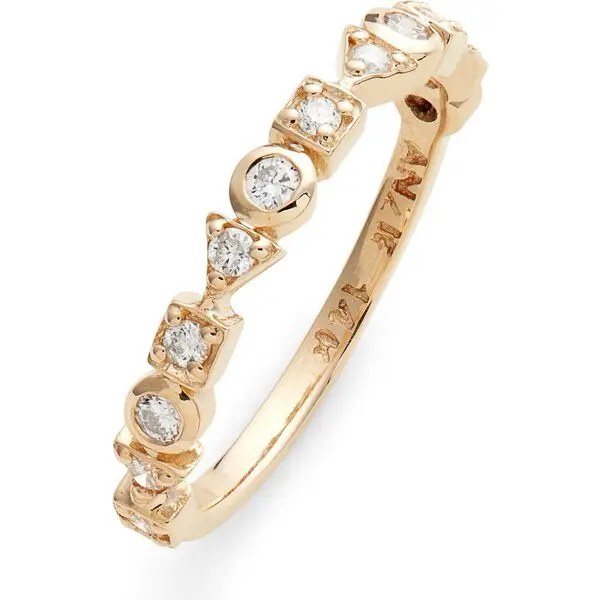 Anzie Cleo Diamond Eternity Band Ring - Gold/ Diamond