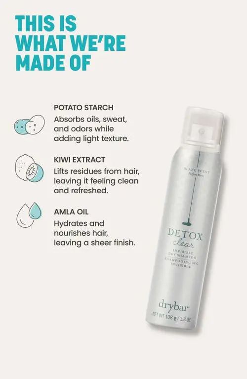 DRYBAR Detox Clear Invisible Dry Shampoo - No Color