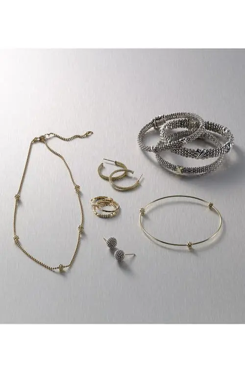 Lagos Signature Caviar Oval Rope Bracelet