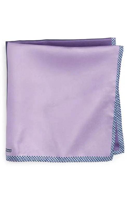 Nordstrom Panel Silk Pocket Square - Purple
