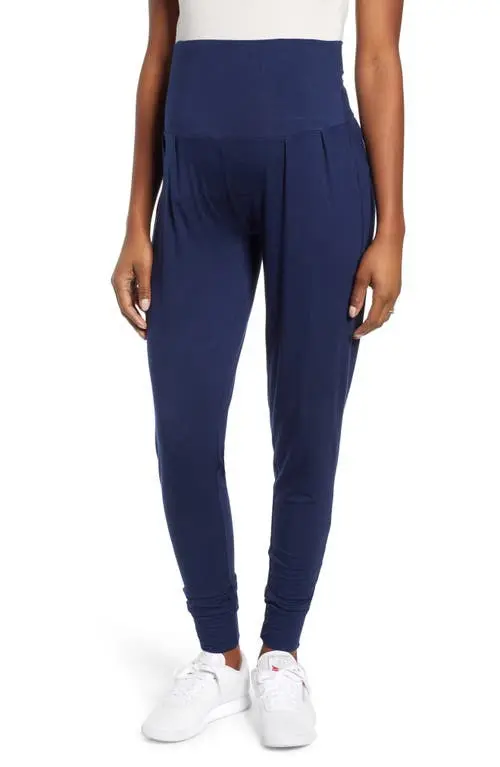 ANGEL MATERNITY Tapered Lounge Pants - Navy