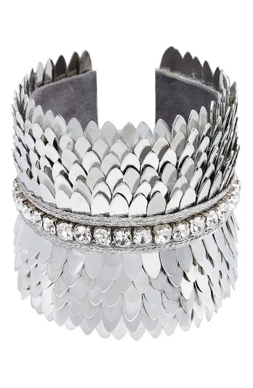 Deepa Gurnani Gigi Cuff Bracelet - Silver