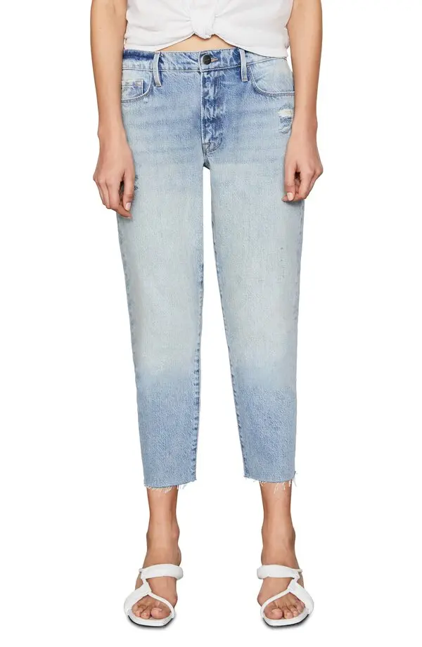 FRAME Le Garcon Crop Boyfriend Jeans - Clash