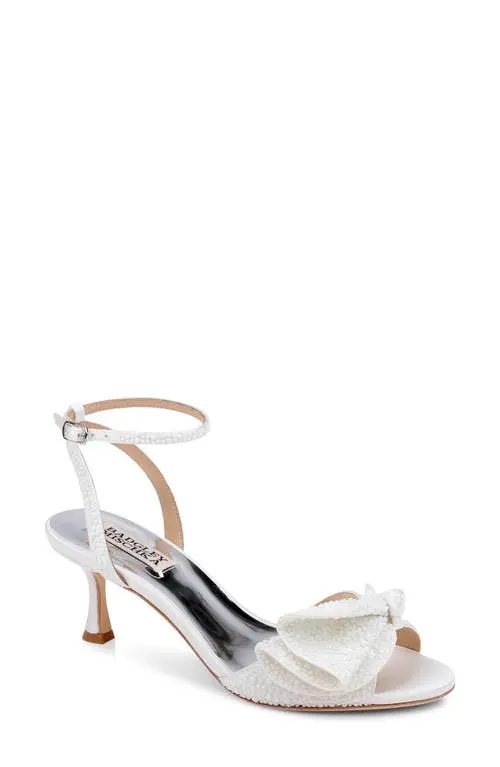 Badgley Mischka Remi Sandal - White Satin