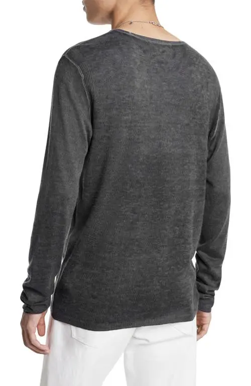 John Varvatos Silk & Cashmere Sweater - Light Grey