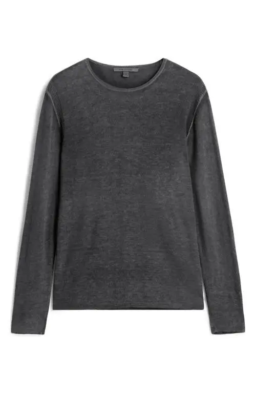 John Varvatos Silk & Cashmere Sweater - Light Grey