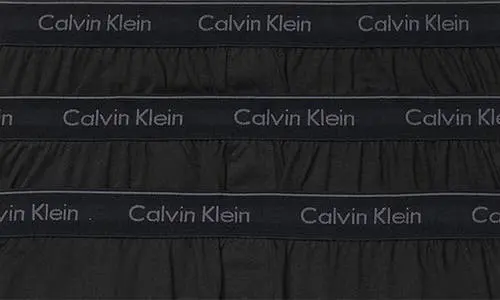 Calvin Klein 3-pack Knit Cotton Boxers - Black