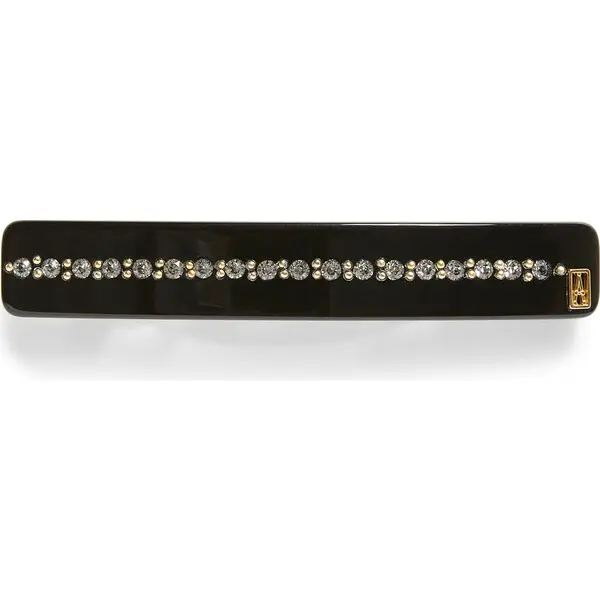Alexandre De Paris Crystal Barrette - Black