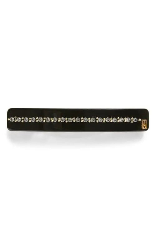 Alexandre De Paris Crystal Barrette - Black