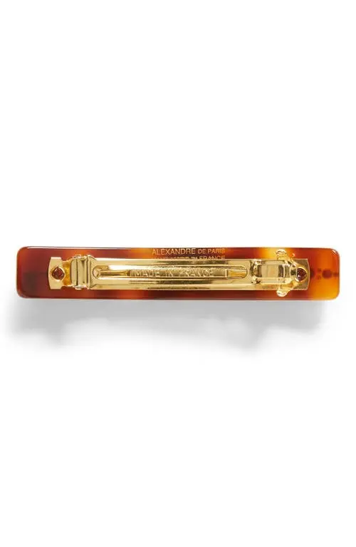 Alexandre De Paris Crystal Barrette - Tortoise