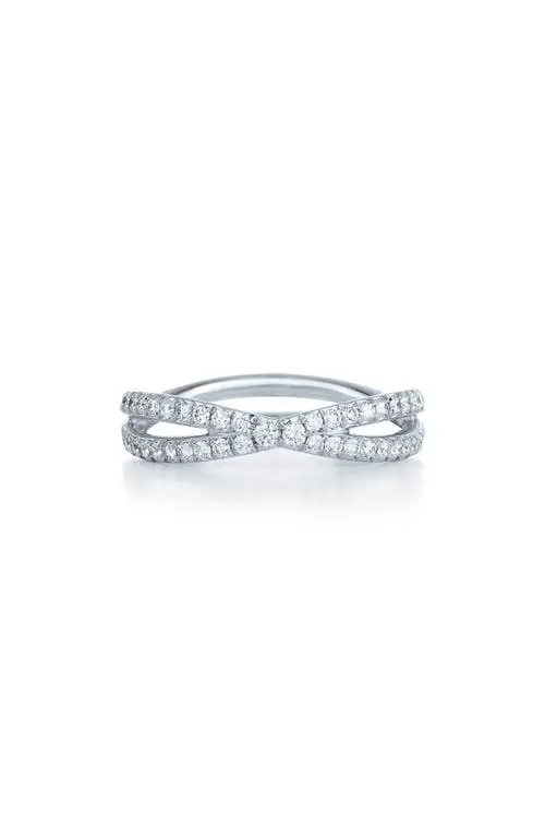 Kwiat Fidelity Crossover Diamond Band Ring - White Gold