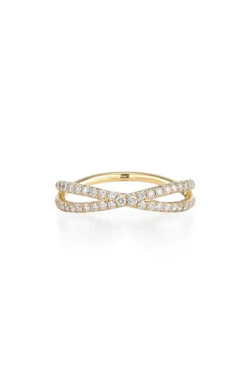 Kwiat Fidelity Crossover Diamond Band Ring - Yellow Gold