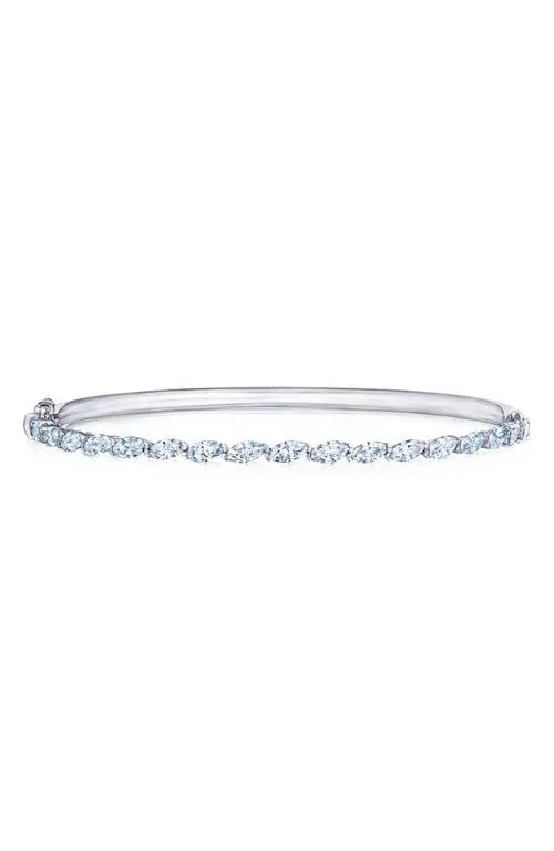 Kwiat Eclipse Marquise Diamond Bangle - White Gold