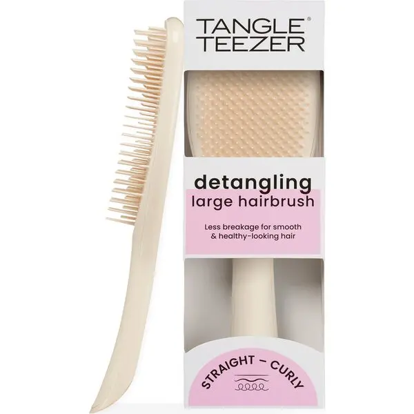 TANGLE TEEZER Large Ultimate Detangler Hairbrushthick To Wavy - Vanilla Latte