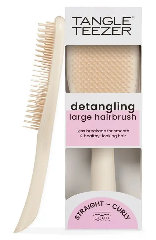 TANGLE TEEZER Large Ultimate Detangler Hairbrushthick To Wavy - Vanilla Latte