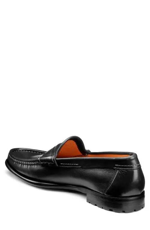 Santoni Ascott Penny Loafer - Black