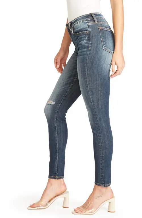 VIGOSS Jagger Distressed Skinny Jeans - Dark Wash