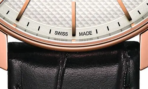 RADO Coupole Classic Automatic Embossed Leather Strap Watch - Brown/white/rose Gold