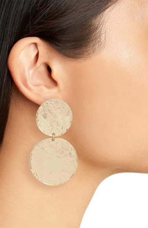 KARINE SULTAN Aimee Large Disc Clip Earrings