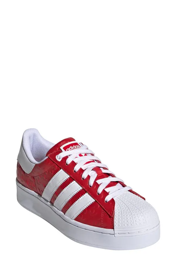 Adidas Superstar Bold Valentines Sneaker - Scarlet/ Core Black/ White |  Editorialist