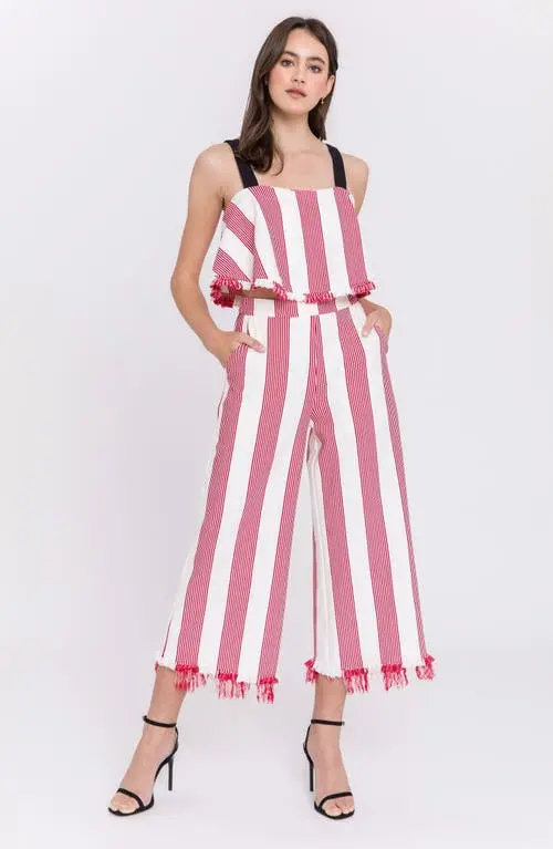 English Factory Stripe Crop Tank