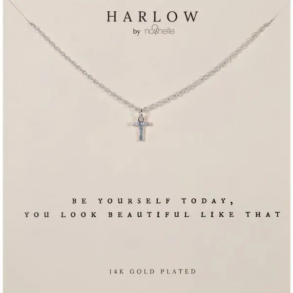NASHELLE Initial Charm Pendant Necklace - Silver T