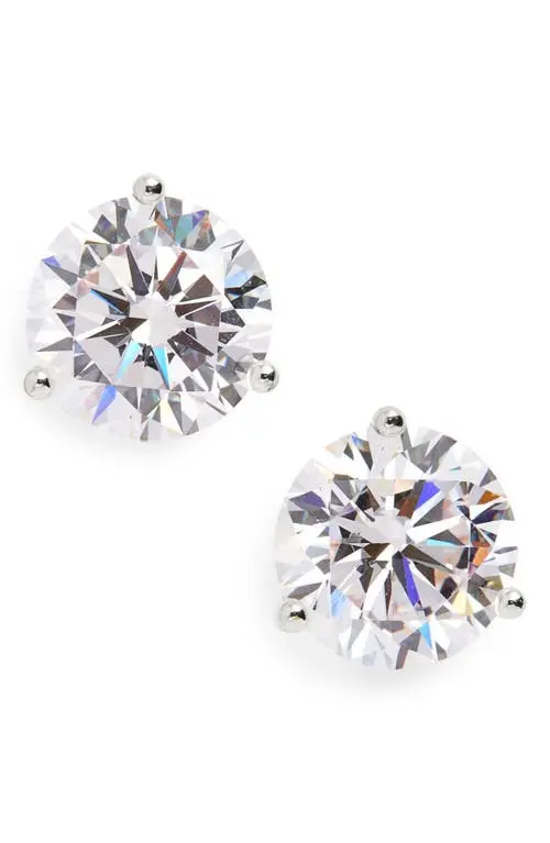 Nordstrom Cubic Zirconia Stud Earrings - Platinum
