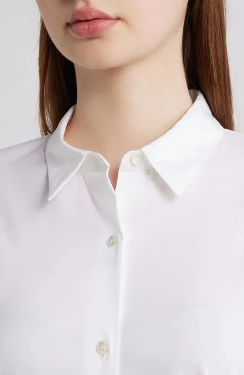 Theory Tenia Cotton-blend Blouse