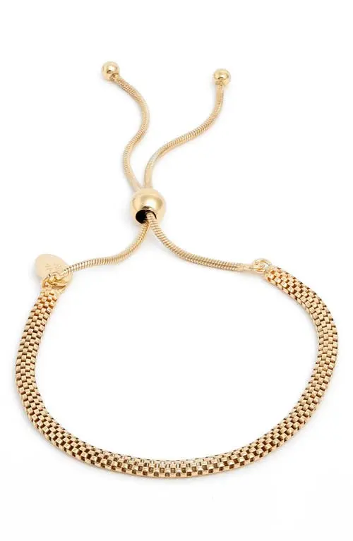 Argento Vivo Mesh Slider Bracelet - Gold