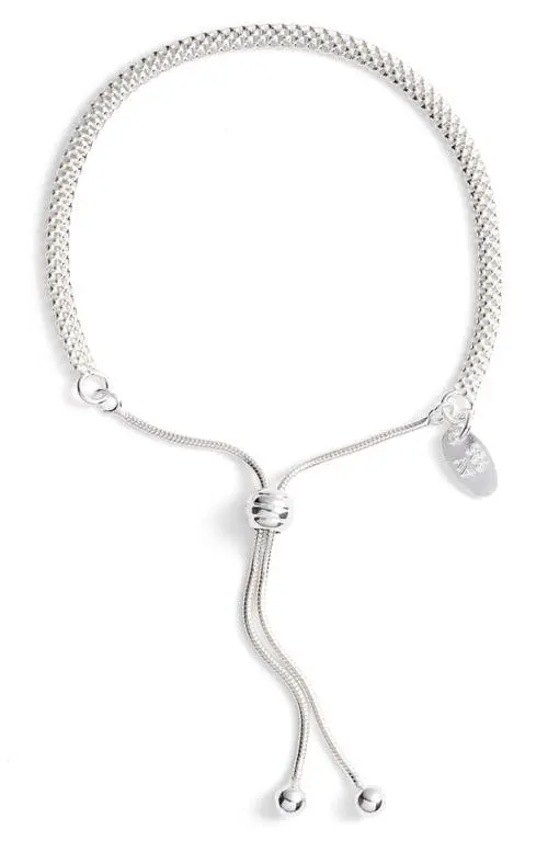 Argento Vivo Mesh Slider Bracelet - Silver