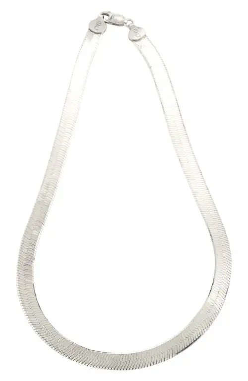 LOREN STEWART Sterling Herringbone Necklace
