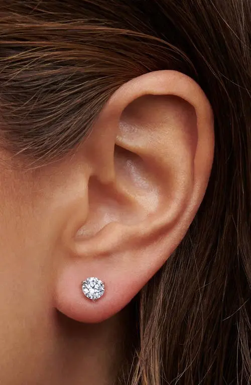 Kwiat Round Brilliant Cut Diamond Stud Earrings, 1.40ct - Platinum