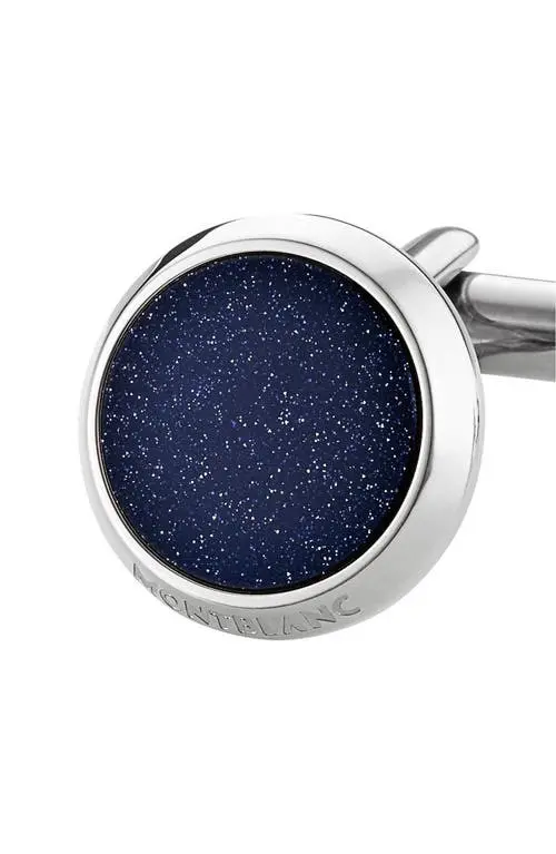 Montblanc Goldstone Cuff Links - Blue/silver