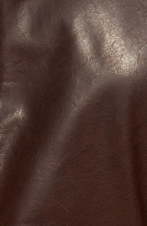 SCHOTT Café Racer Leather Jacket - Brown