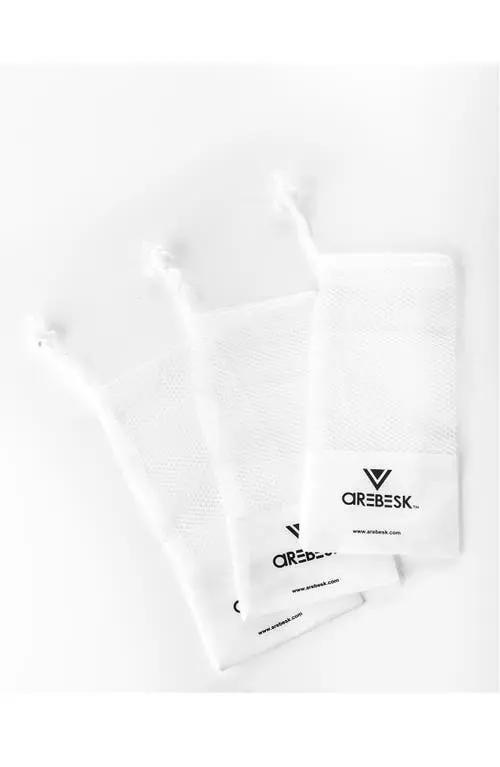 AREBESK Phish Net Ankle Socks 2-pack - Black/nude