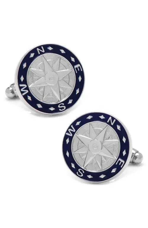 CUFFLINKS, INC. Silvertone Enamel - Blue