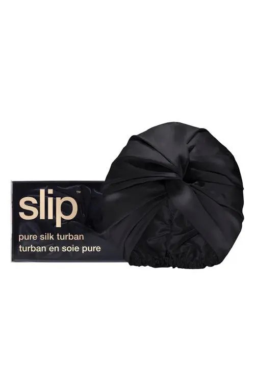 Slip Pure Silk Hair Wrap - Black