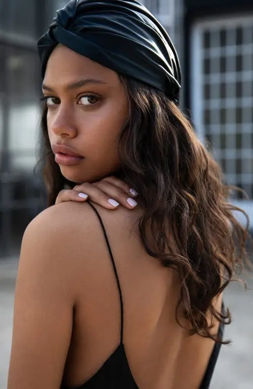 Slip Pure Silk Hair Wrap - Black