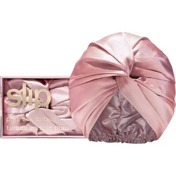 Slip Pure Silk Hair Wrap - Pink