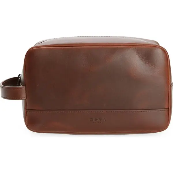 Shinola Leather Travel Kit - Medbrown