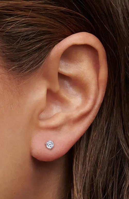 Kwiat Round Brilliant Cut Diamond Stud Earrings