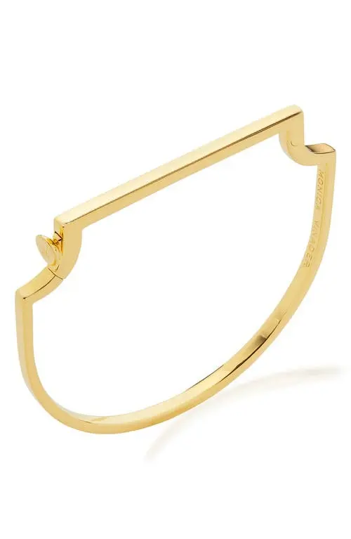Monica Vinader Signature Skinny Bangle - Gold